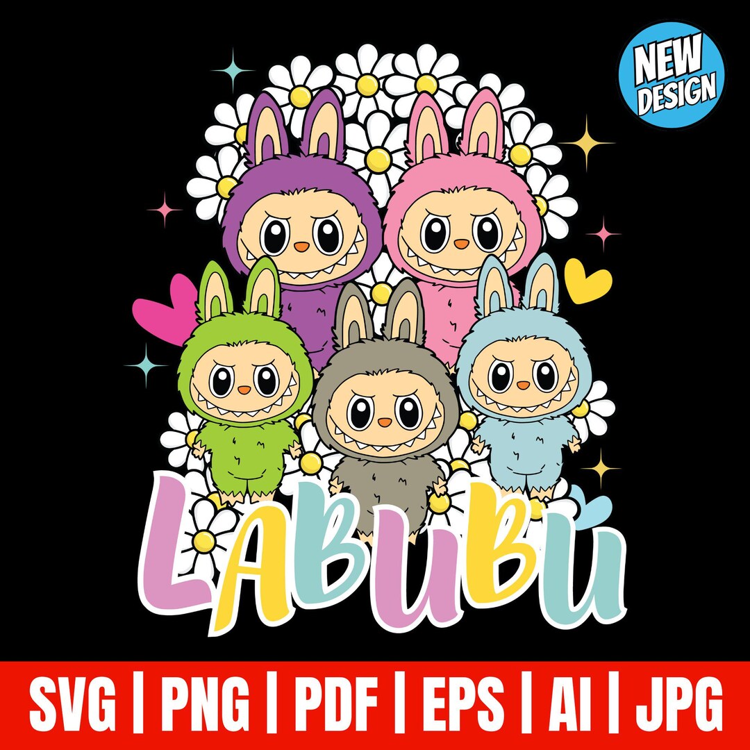 Labubu Designs Svg, Labubu Png, Labubuu Sublimation, T Shirt Design ...