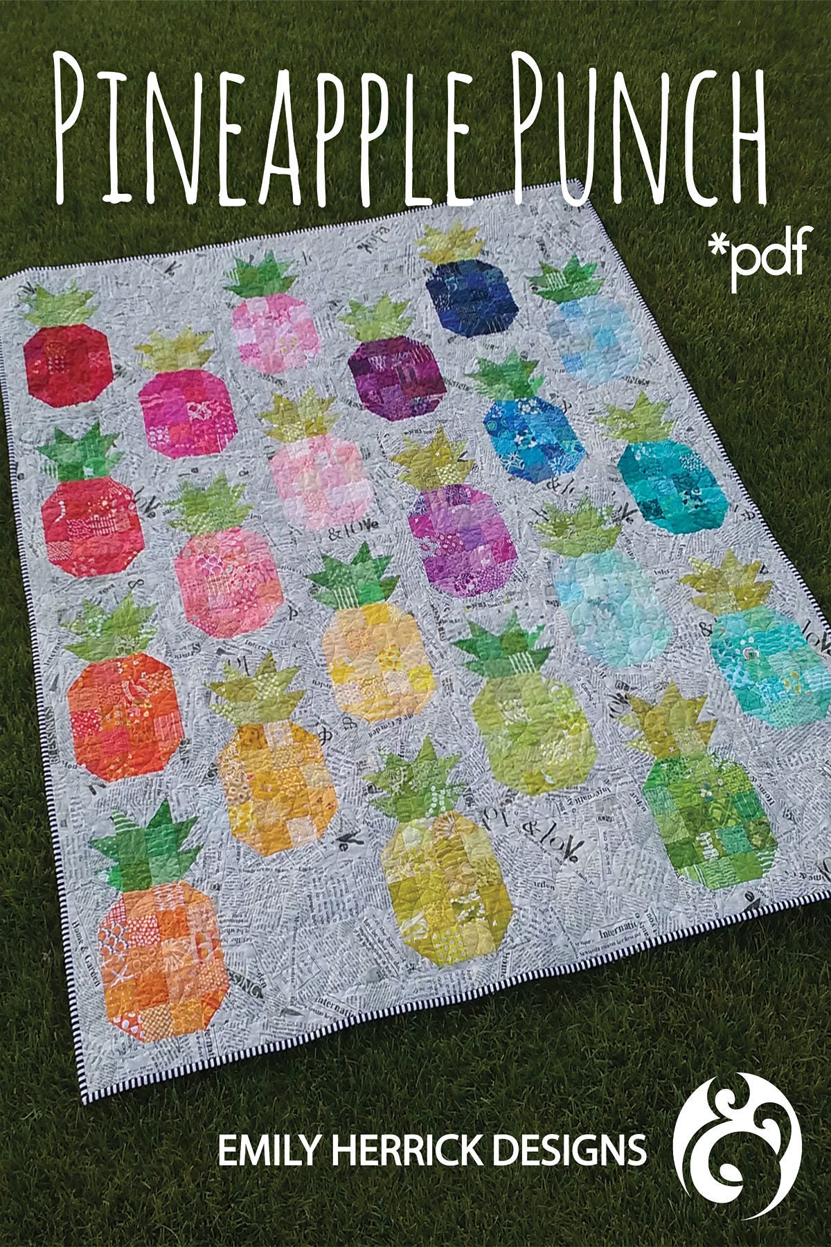 PINA GRANDE quilt pattern with BONUS Pineapple Punch pattern | Etsy