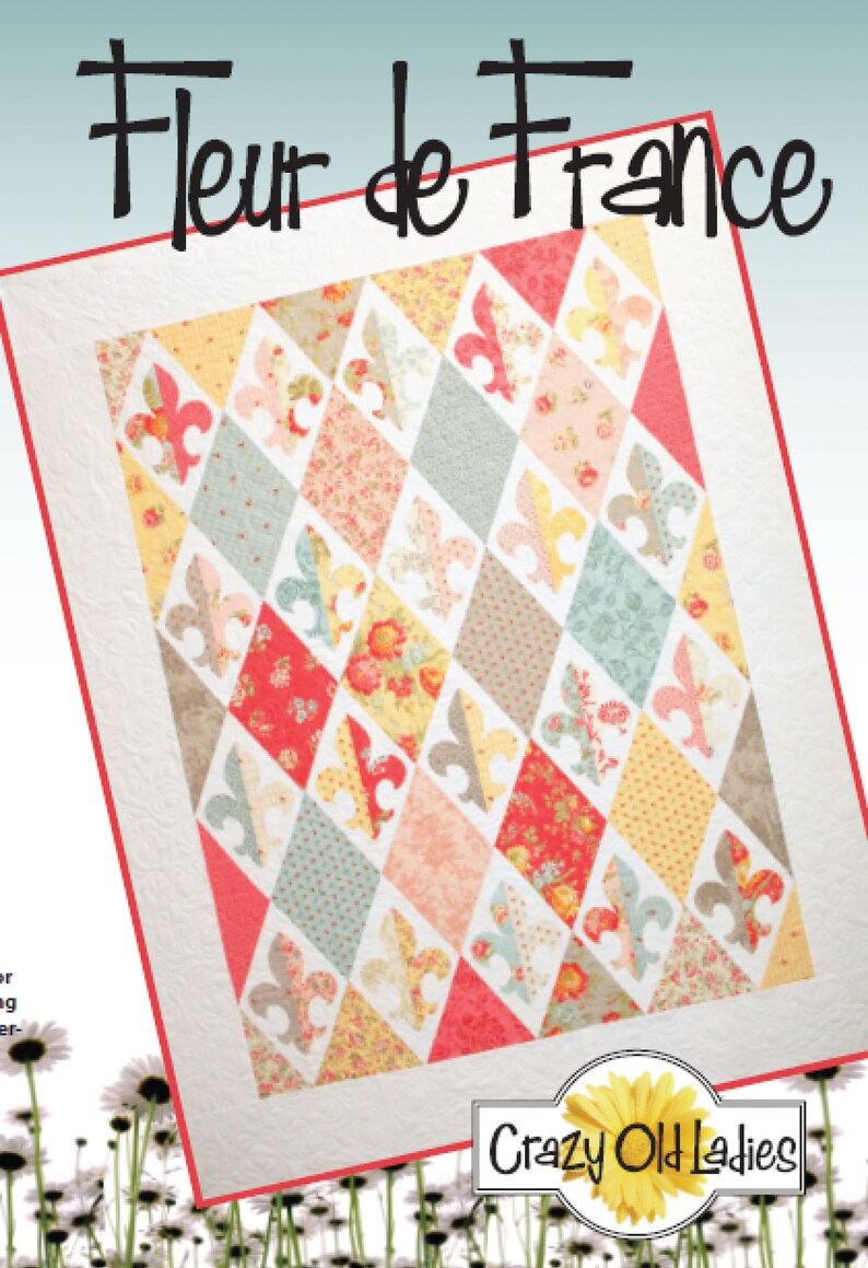 FLEUR De FRANCE Quilt Pattern- PDF - Etsy