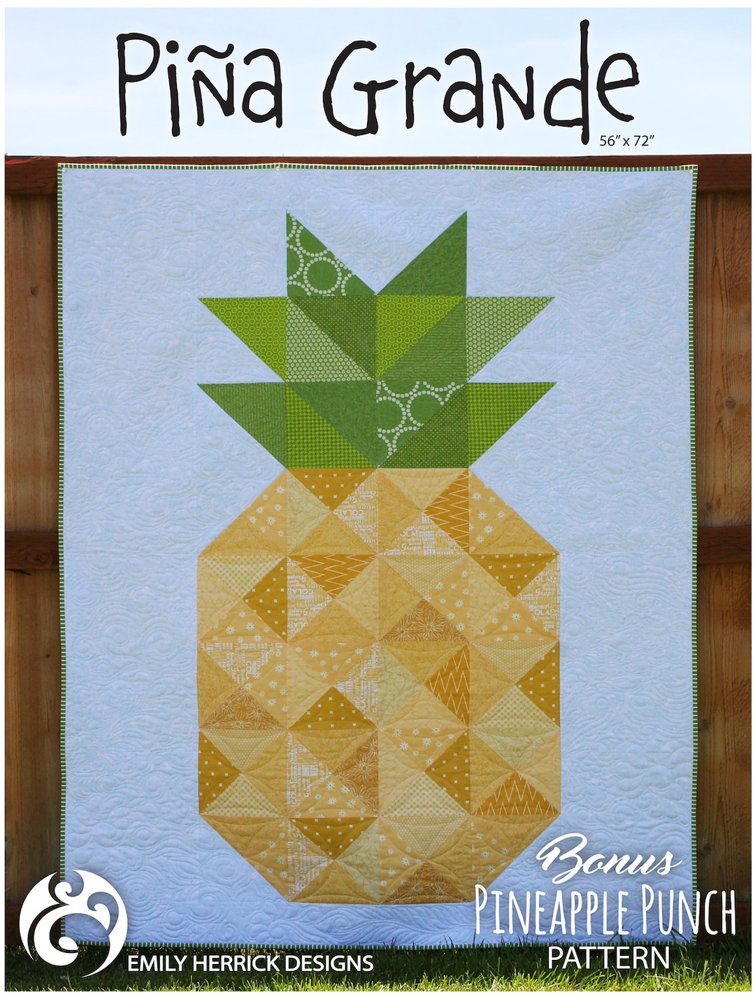 PINA GRANDE Quilt Pattern With BONUS Pineapple Punch Pattern Included ...