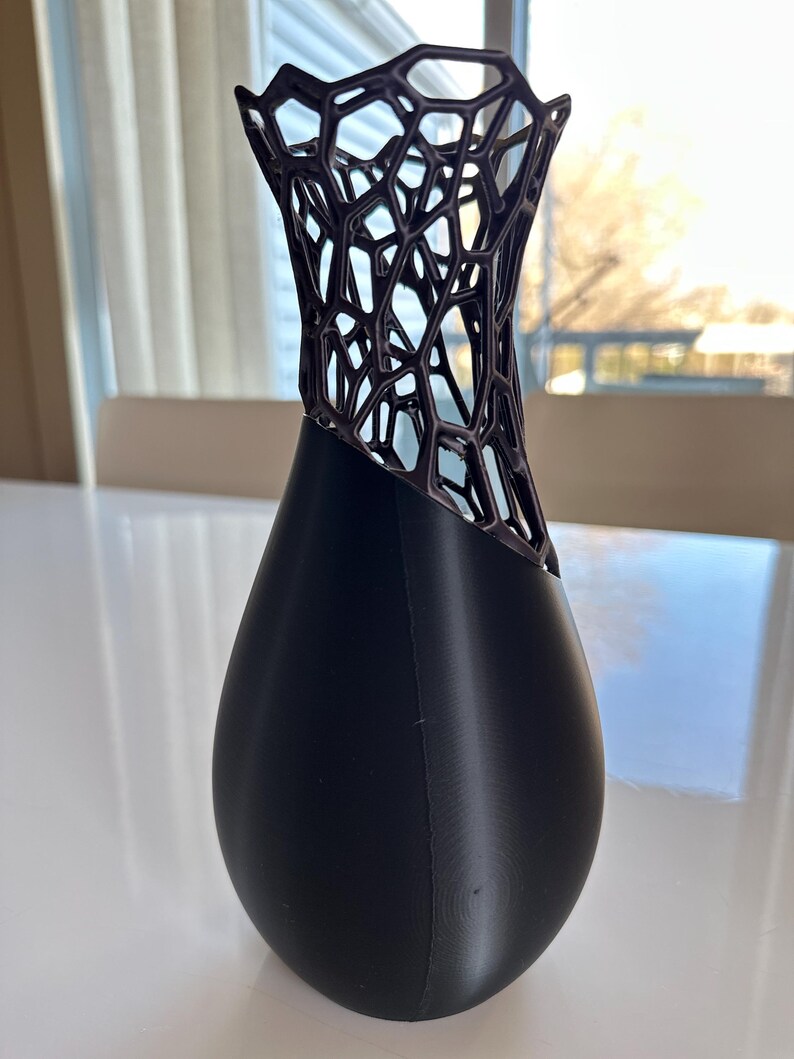 3D Printed Two Tone Modern Vase - Etsy
