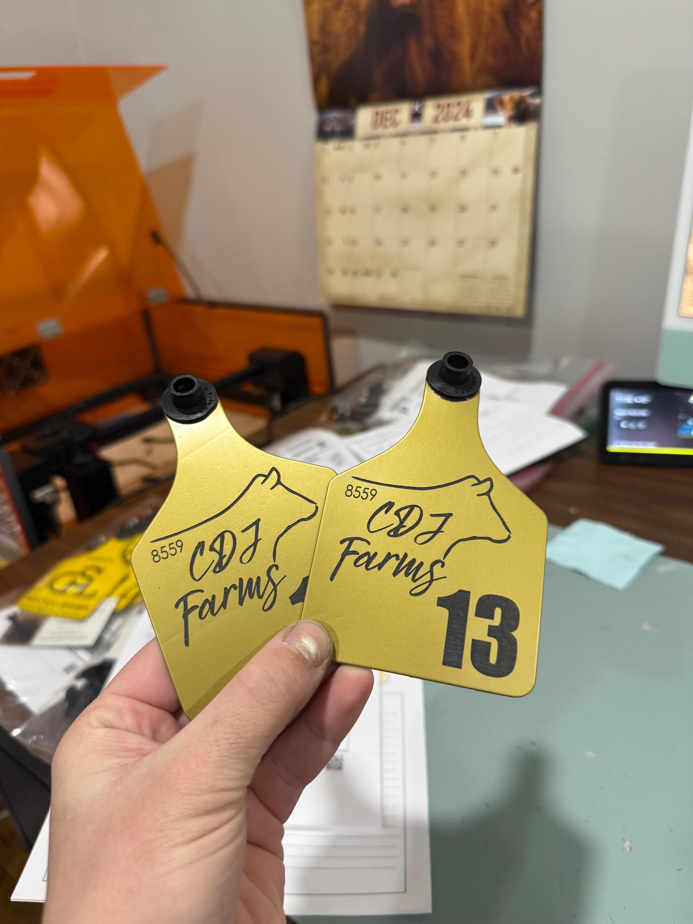 Custom Engraved Livestock Ear Tags - Etsy