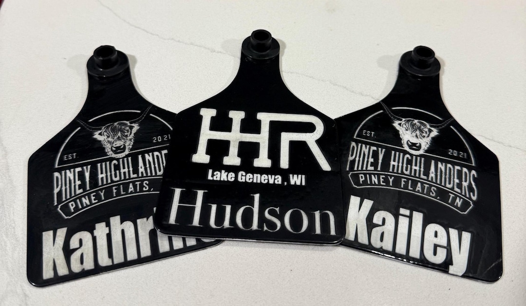 Custom Engraved Livestock Ear Tags - Etsy