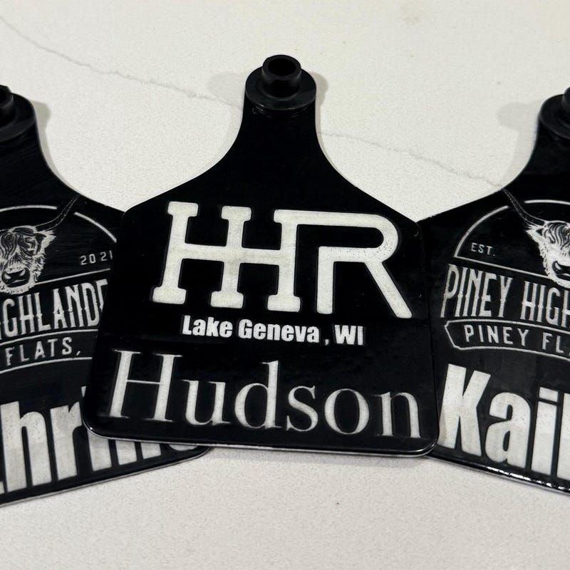 Goat Cow Tag Name Tag - Etsy