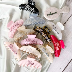 Custom Name Hair Clips, Hair Claw, Custom Hair Comb - Etsy