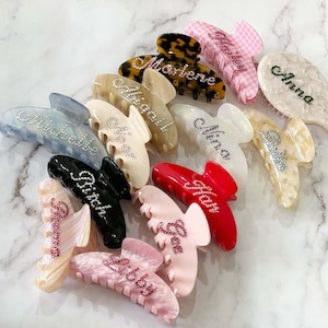 Custom Name Hair Clips, Hair Claw, Custom Hair Comb - Etsy