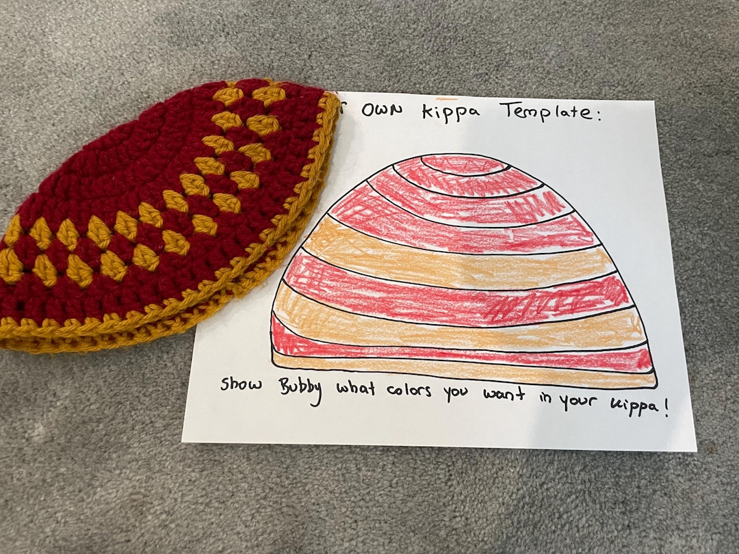 Color Your Own Custom Crochet Kippa! Yarmulke - Etsy