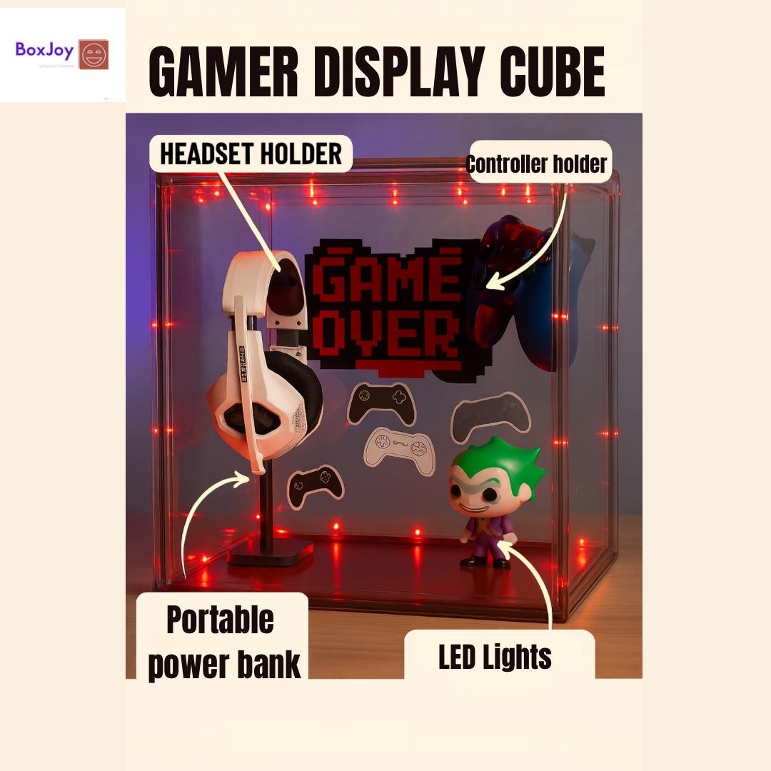 LED Funko Pop Display Case | Light-up Acrylic Gamer Box for ...