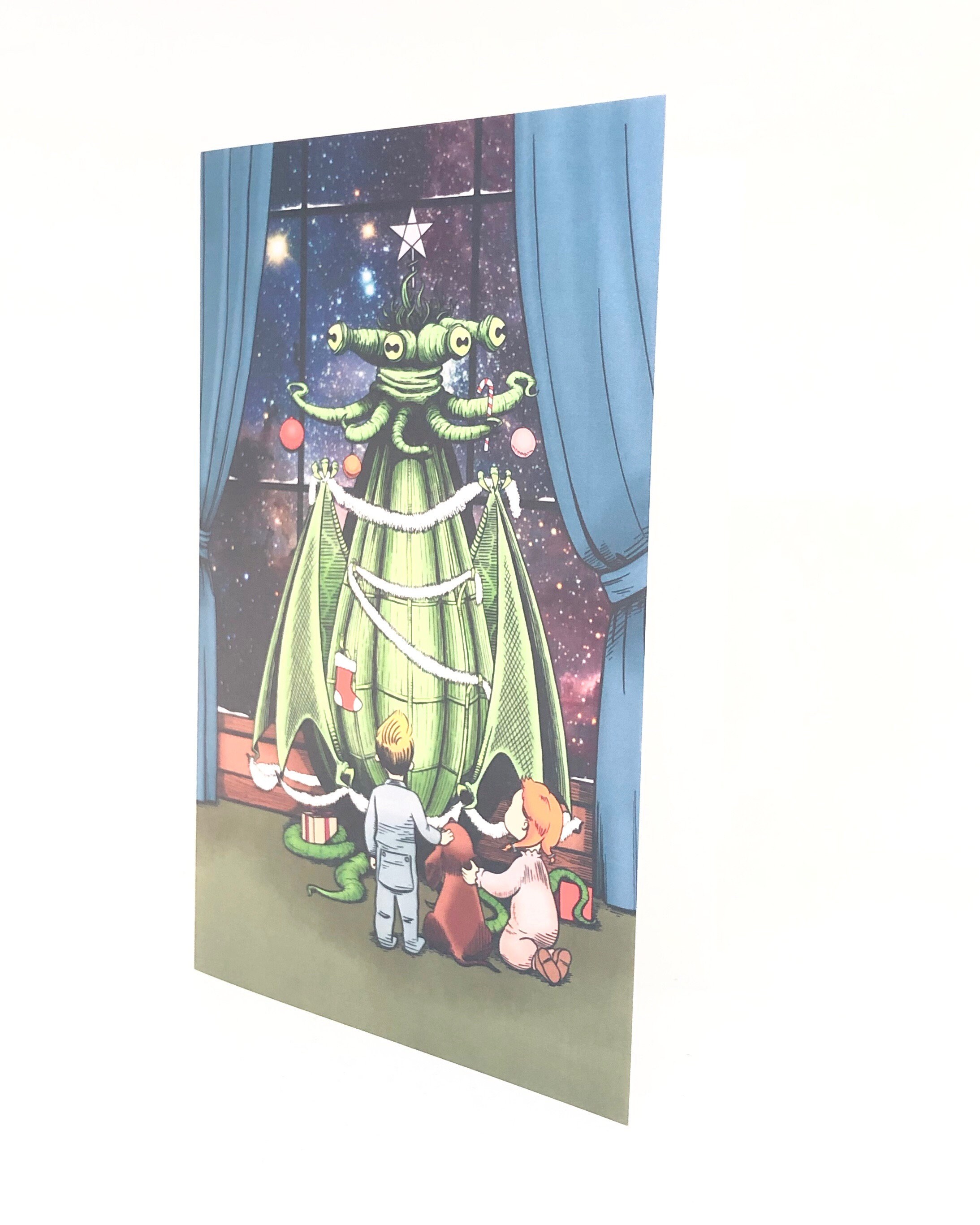 Lovecraft Christmas Card Small Version Celebrate the Holidays With the ...