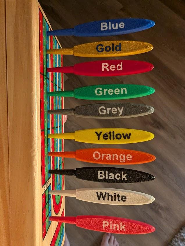 Custom 3D Printed Cribbage Pegs With Names - Etsy Canada