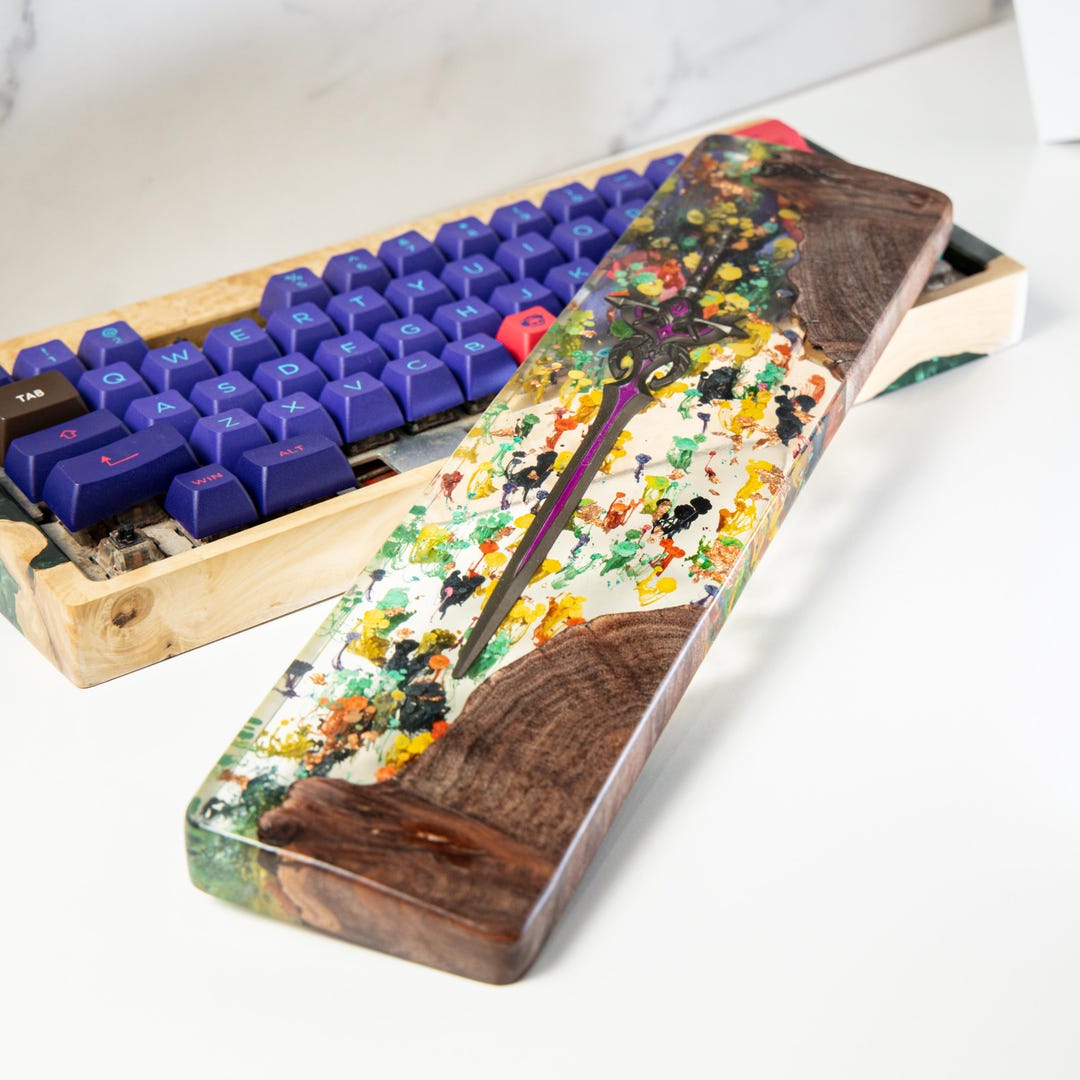 Sword Resin Wrist Rest – Handmade Keyboard Wrist Pad With Fantasy Blade ...