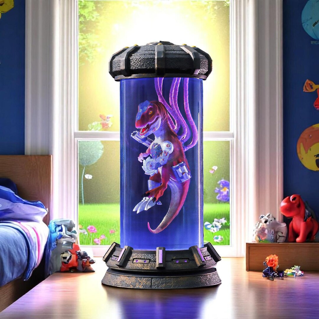 Jurassic Dinosaur Lamp – T-rex Resin Night Light Handmade Resin Lamp ...