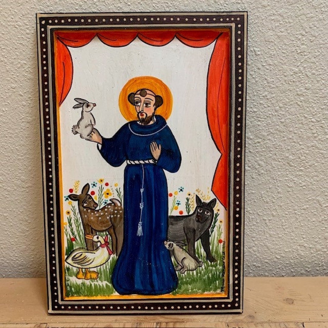 St. Francis of Assisi Retablo Painting Santa Fe Marie - Etsy