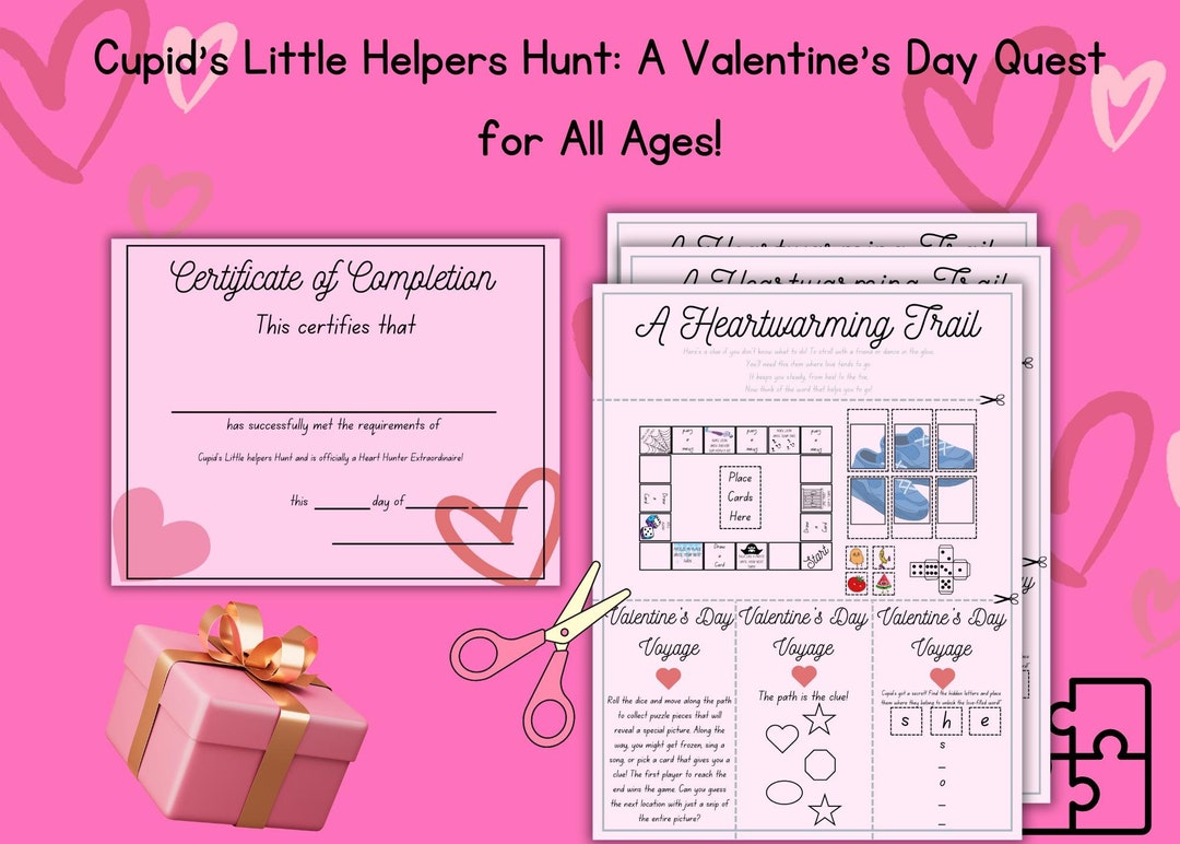 Cupid’s Little Helpers Hunt: Printable Valentine’s Day Scavenger Hunt ...