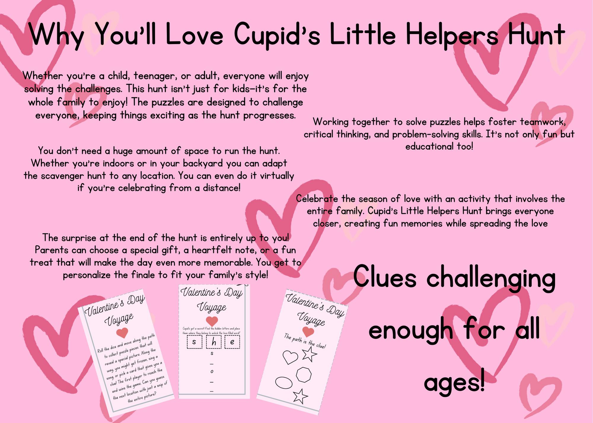 Cupids Little Helpers Hunt: Printable Valentines Day Scavenger Hunt ...