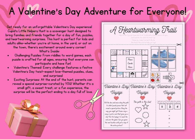 Cupids Little Helpers Hunt: Printable Valentines Day Scavenger Hunt ...