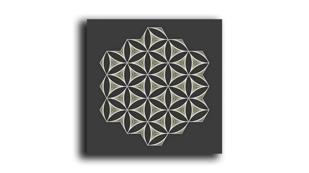 Hexagon Shape - String Art Template (50 X 50 Cm) - Etsy