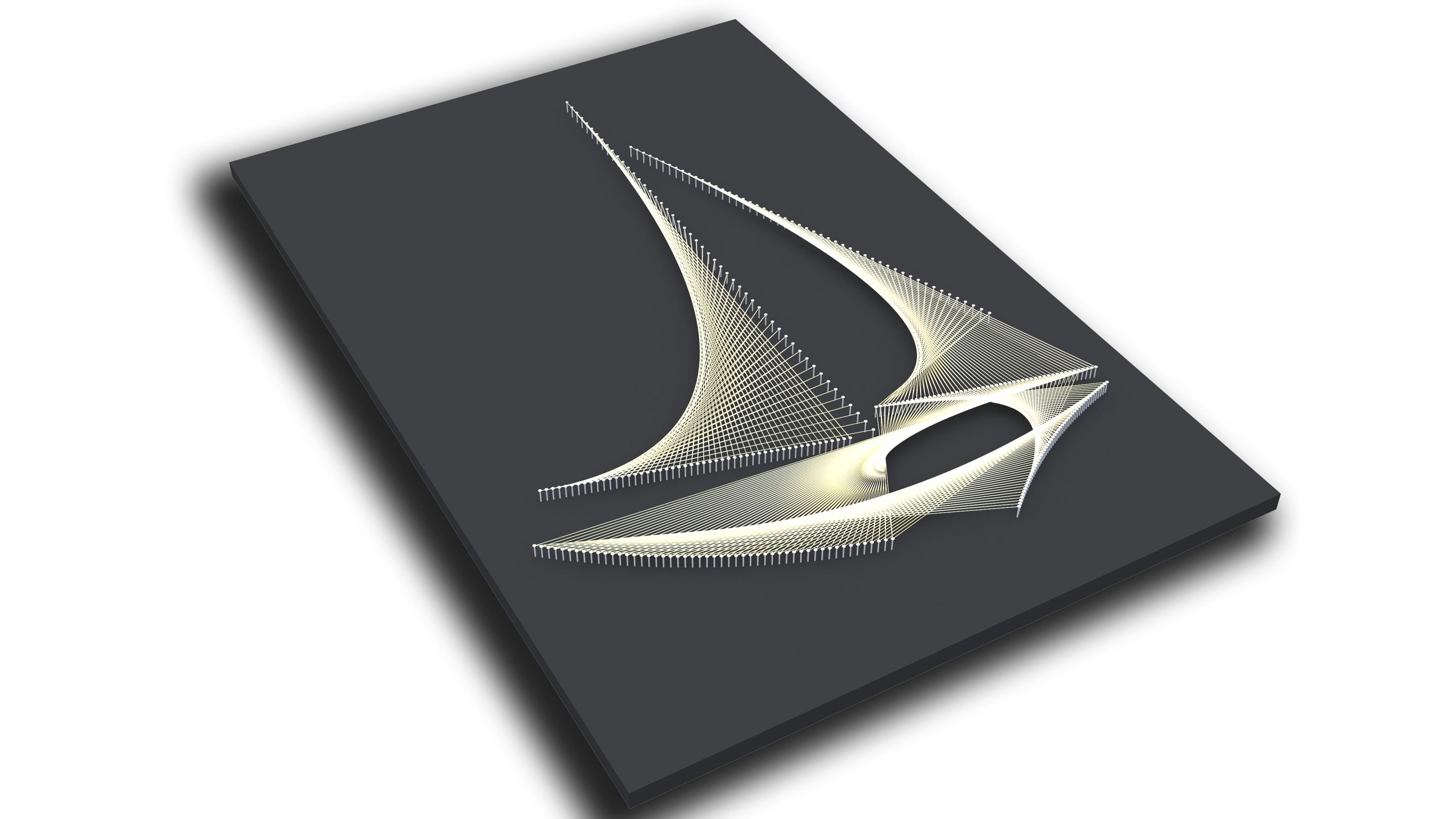 Sail Boat - String Art Template (50 X 75 Cm) - Etsy