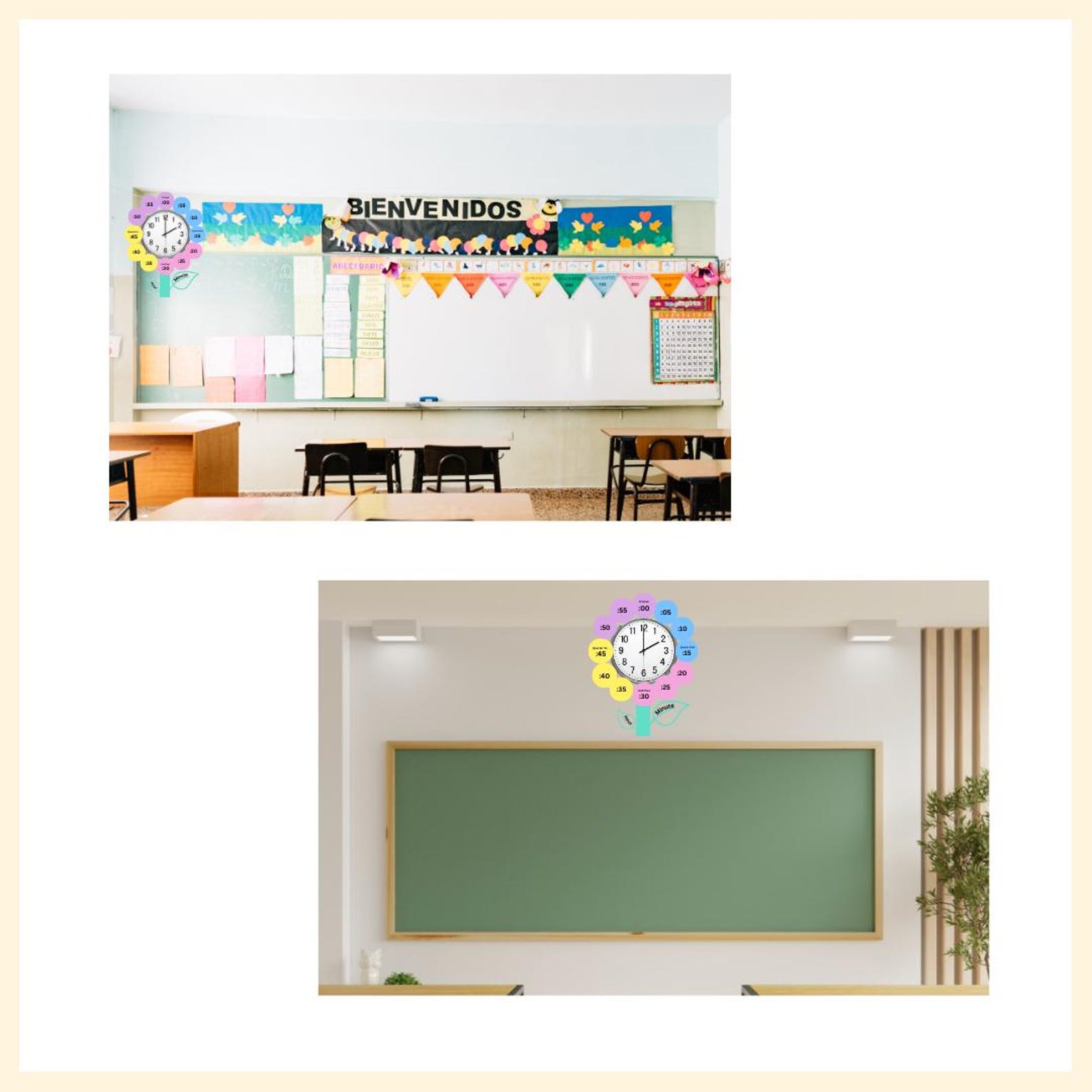 Clock Labels - Telling Time Flower Clock - Etsy