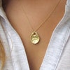 Gold Rhinestone Tusk Pendant Necklace| Long Gold Pendant Necklace| Gold ...