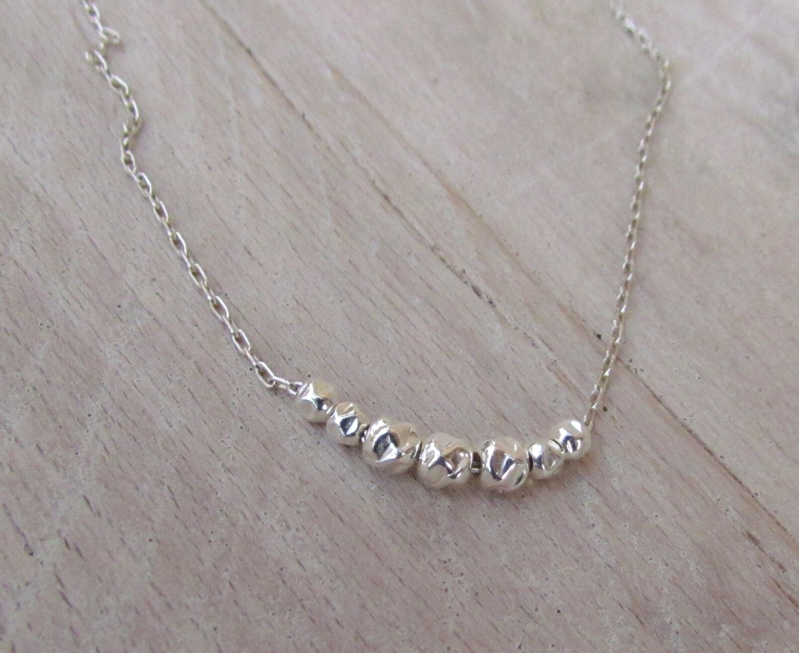 Silver Choker Necklace, Dainty Layered Choker Necklace, Simple Silver ...
