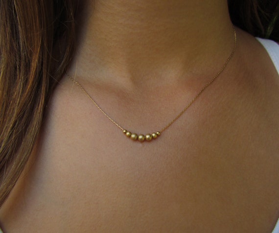Simple Necklace Gold Necklace Gold Minimalist Necklace - Etsy
