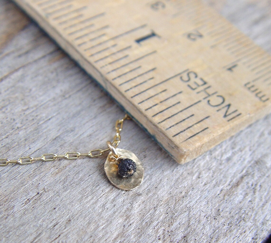 Raw Diamond Necklace, Raw Diamond Jewelry, Rough Diamond Necklace ...