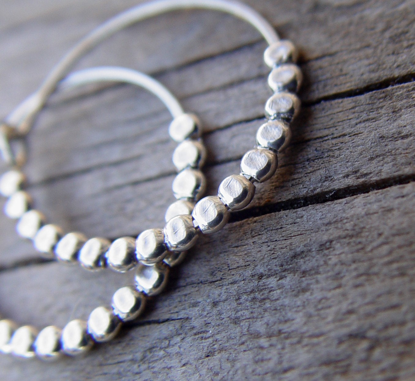 Silver Hoops Sterling Silver Hoops Silver Earrings - Etsy