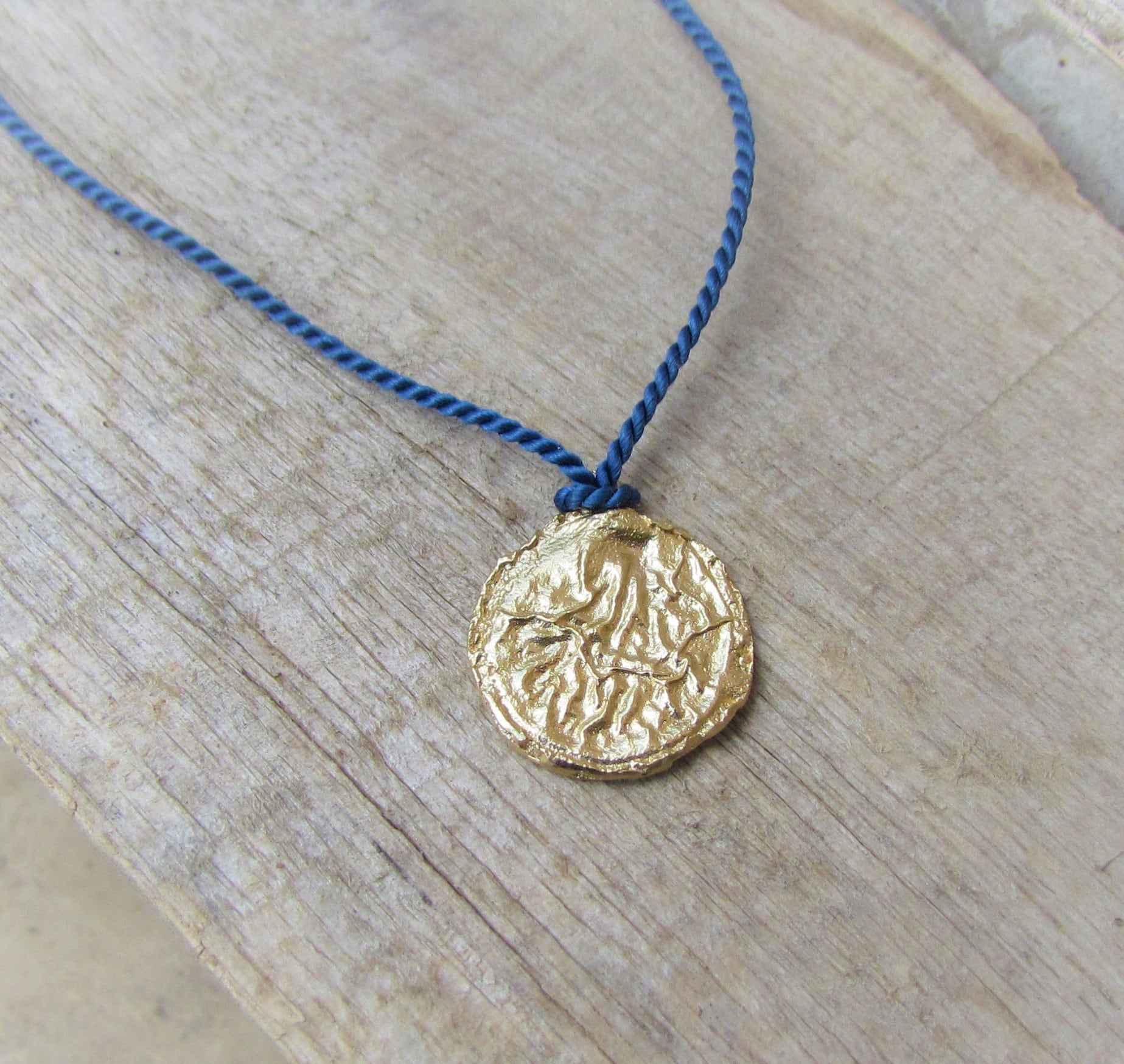 Gold Seed Necklace Brown Silk Necklace and an Organic Seed | Etsy