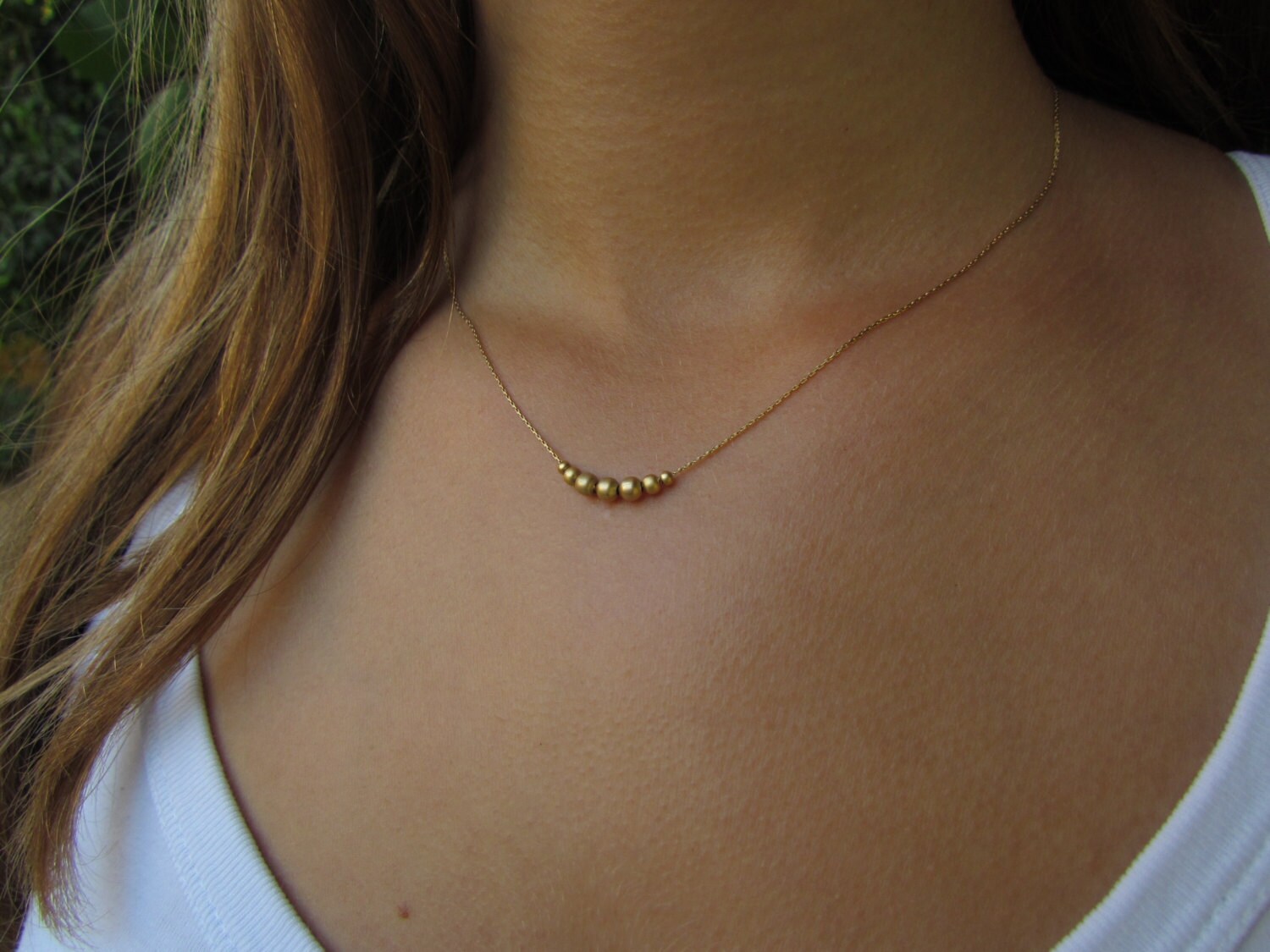 Simple Necklace Gold Necklace Gold Minimalist Necklace - Etsy