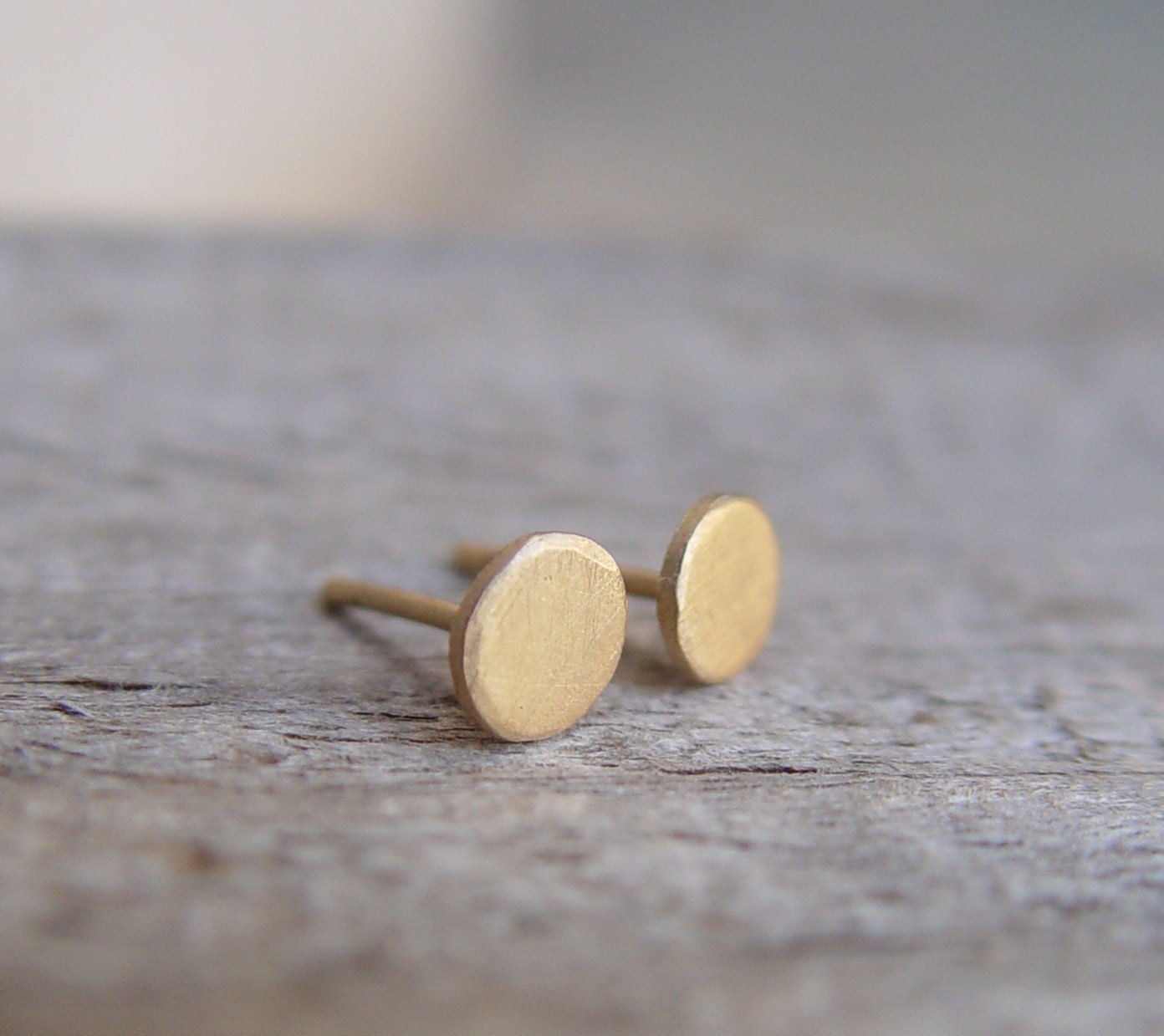 14k Gold Studs, Tiny 14k Gold Studs, Solid Gold Earrings, Gold Stud ...