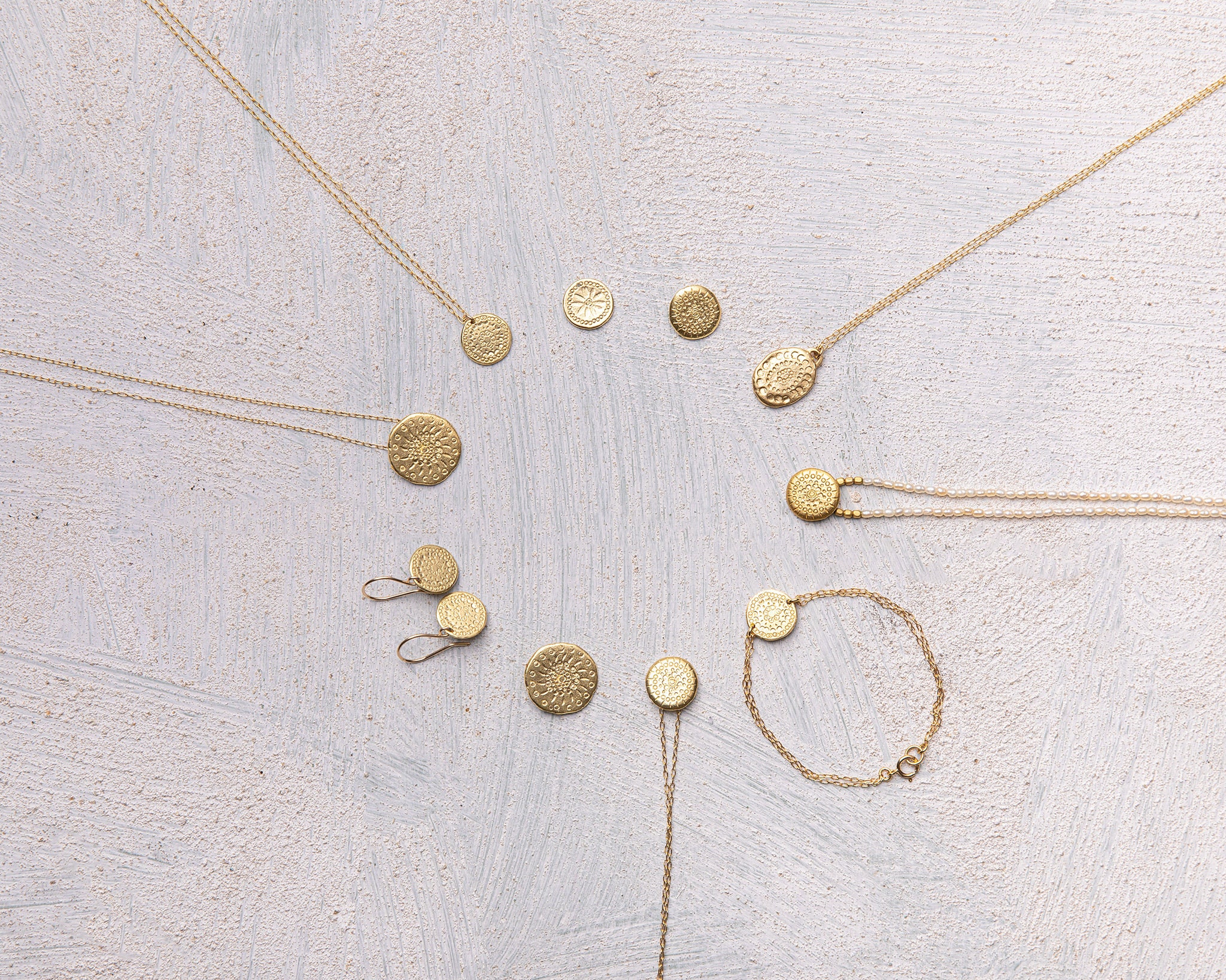 Disc Necklace Simple Gold Necklace Gold Disc Necklace | Etsy