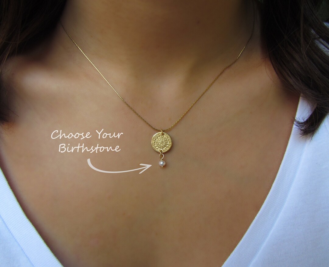 Personalized Mandala Necklace, Birthstone Necklace - Etsy