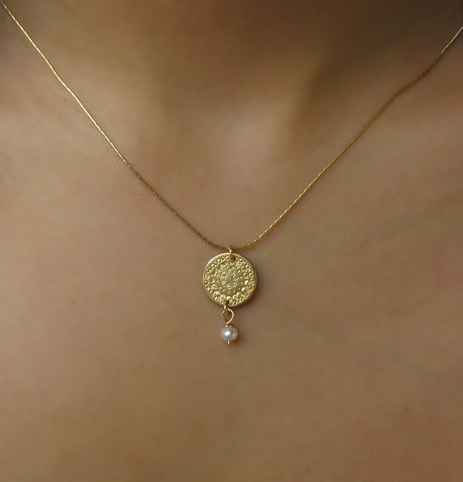 Personalized Mandala Necklace, Birthstone Necklace - Etsy