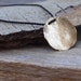 Organic Disc Pendant on A Black Silk Necklace Delicate Gold - Etsy