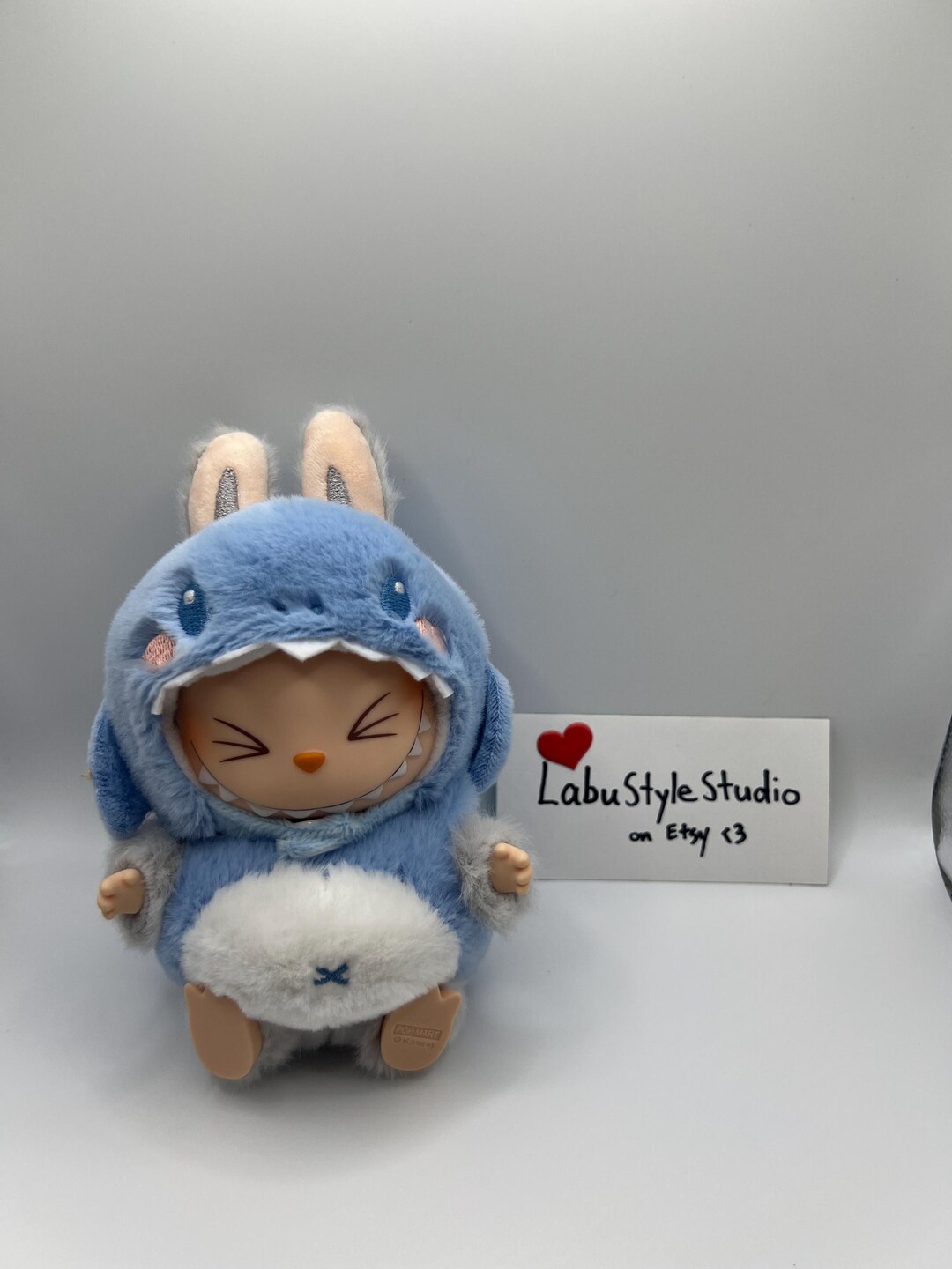 Hand Made Cute and Aesthetic Labubu Shark Outfit, Customize Your Labubu ...