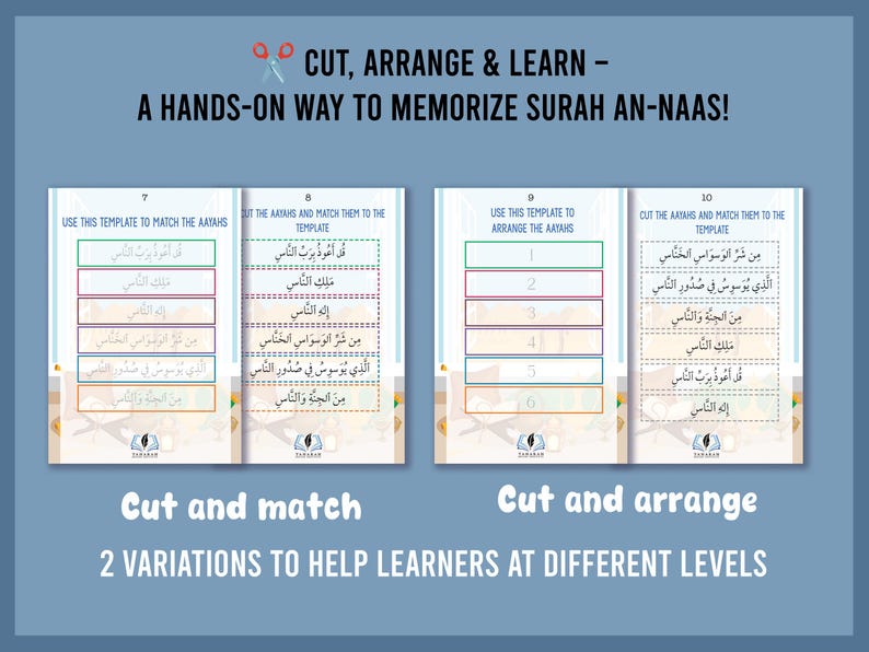 Surah Memorisation Activities, Quran Learning Activities, Islamic ...