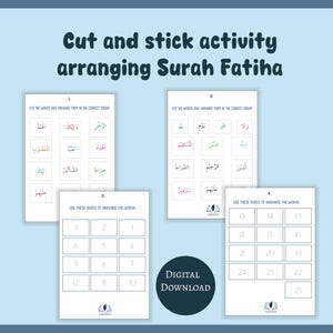Surah Fatiha Activity Book| Surah Fatiha Memorisation| Surah Fatiha ...