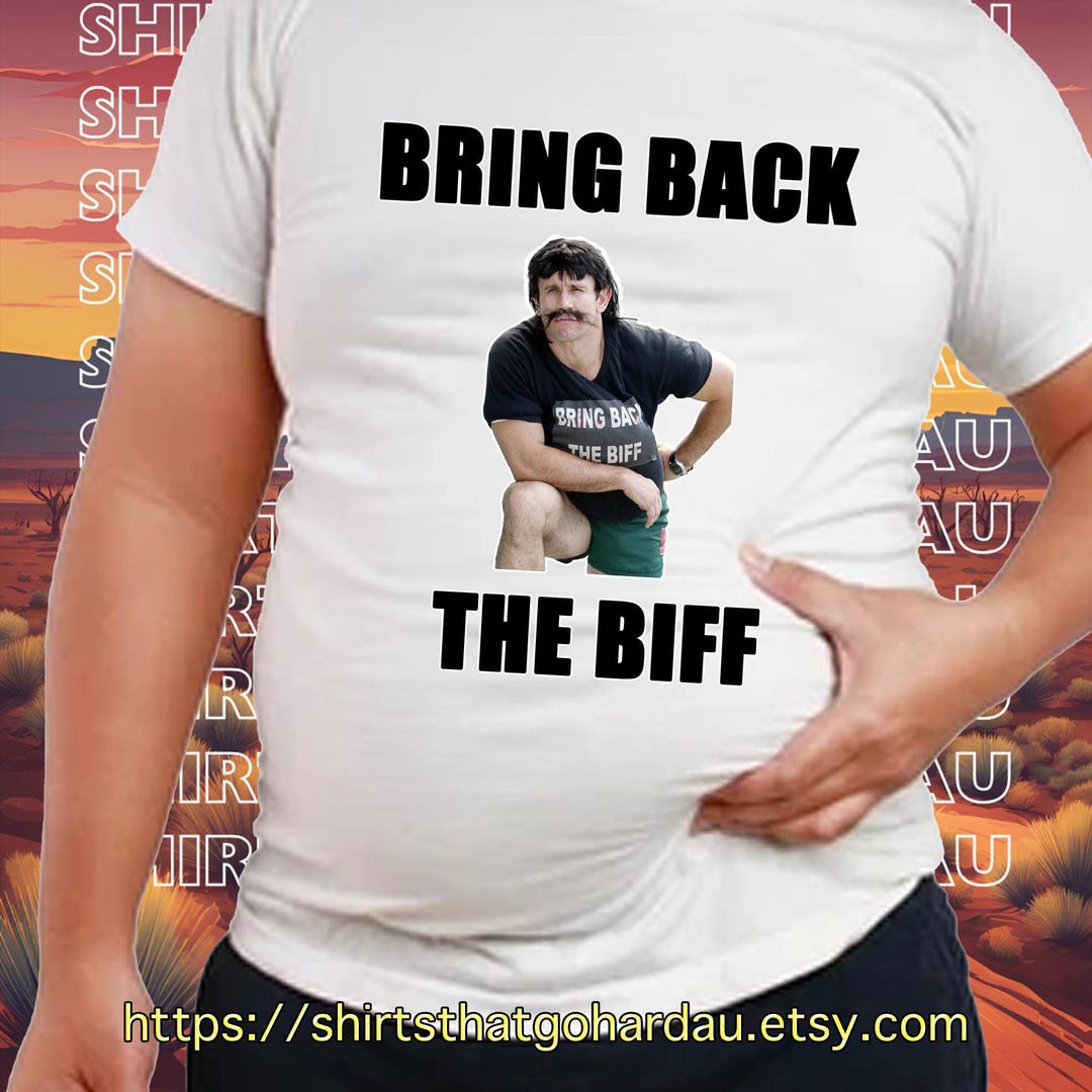 Reg Reagan "bring Back the Biff" NRL Footy Show Unisex Softstyle T ...