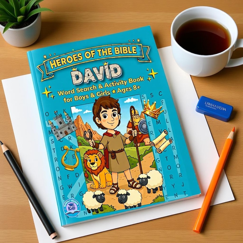 David Bible Activity Book for Kids 8+ – Word Search, Mazes (instant ...