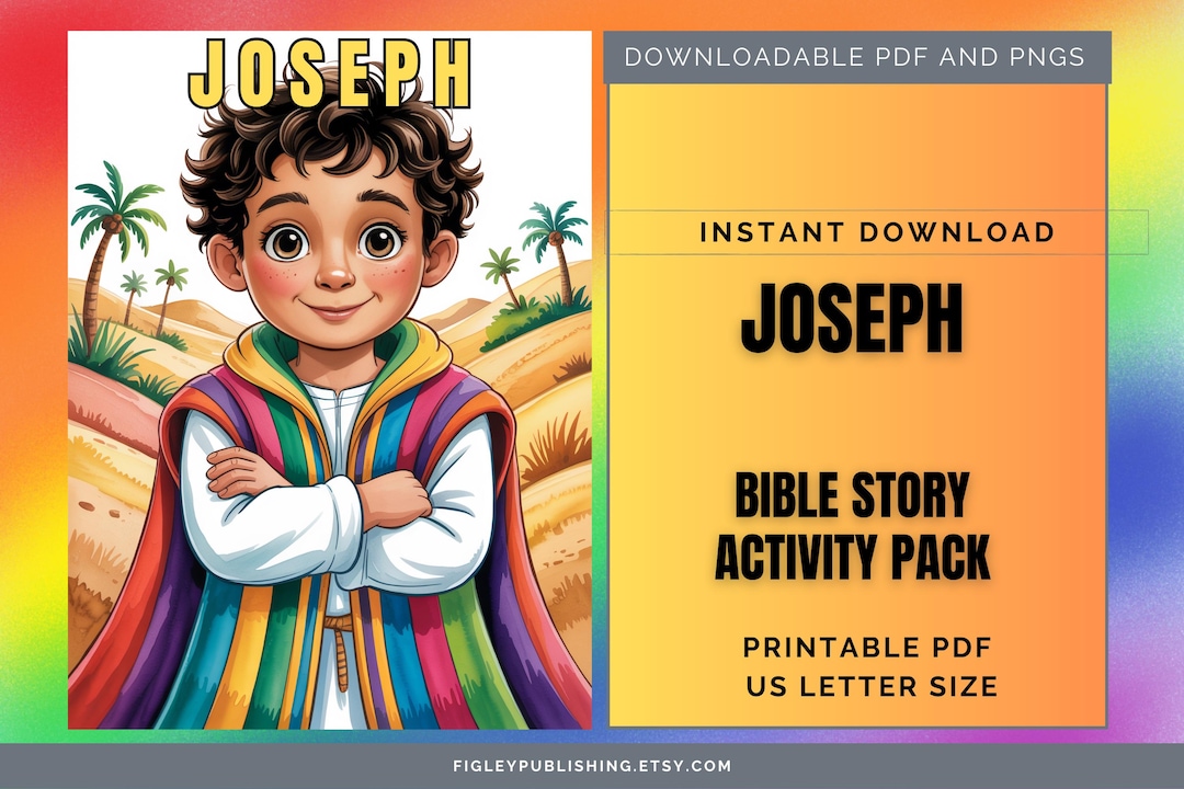 Joseph and the Coat of Many Colors Bible Story Activity Pack ...