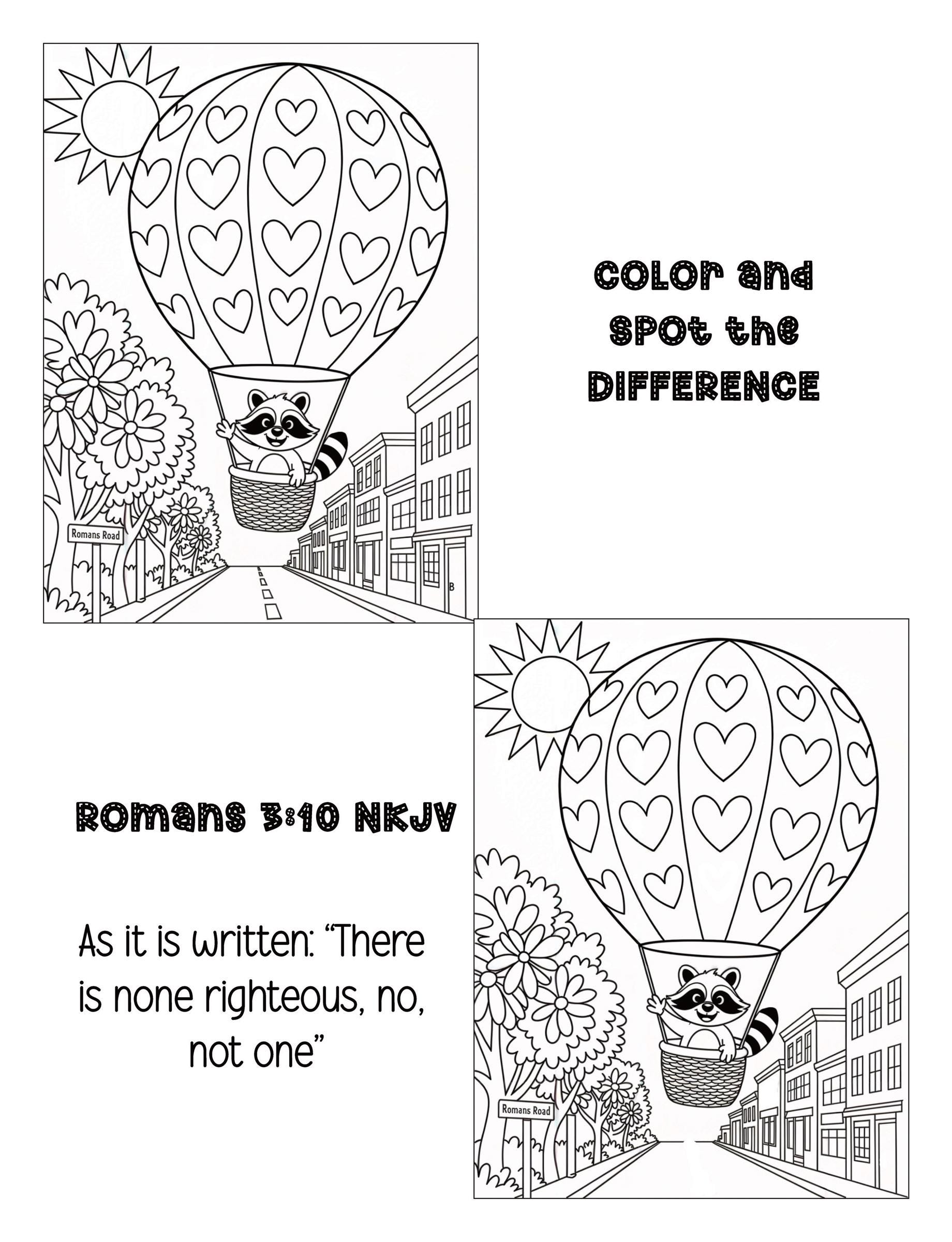 Romans Road to Salvation Activity Book for Kids 4+, Sunday School ...