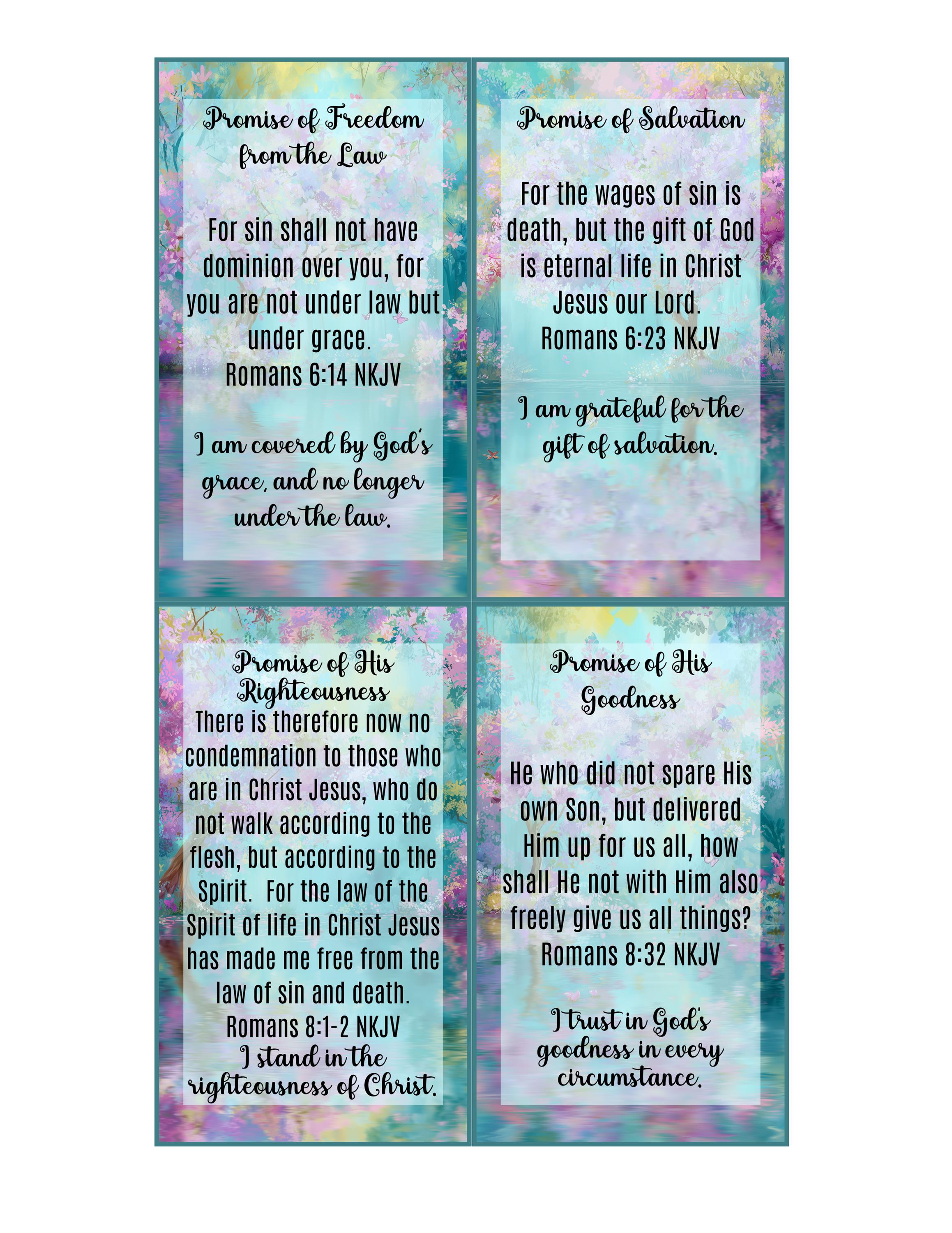 60 Printable Scripture Cards – New Testament PROMISES of God | Bible ...