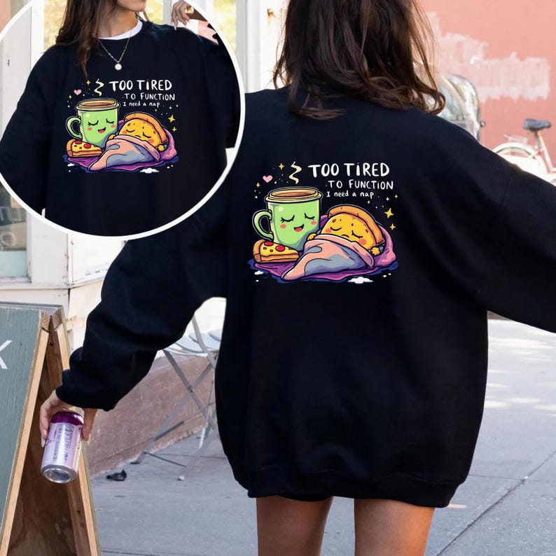 Sleepy Pizza Design PNG, Cozy Food Shirt PNG, Nap Time Pizza PNG Art ...