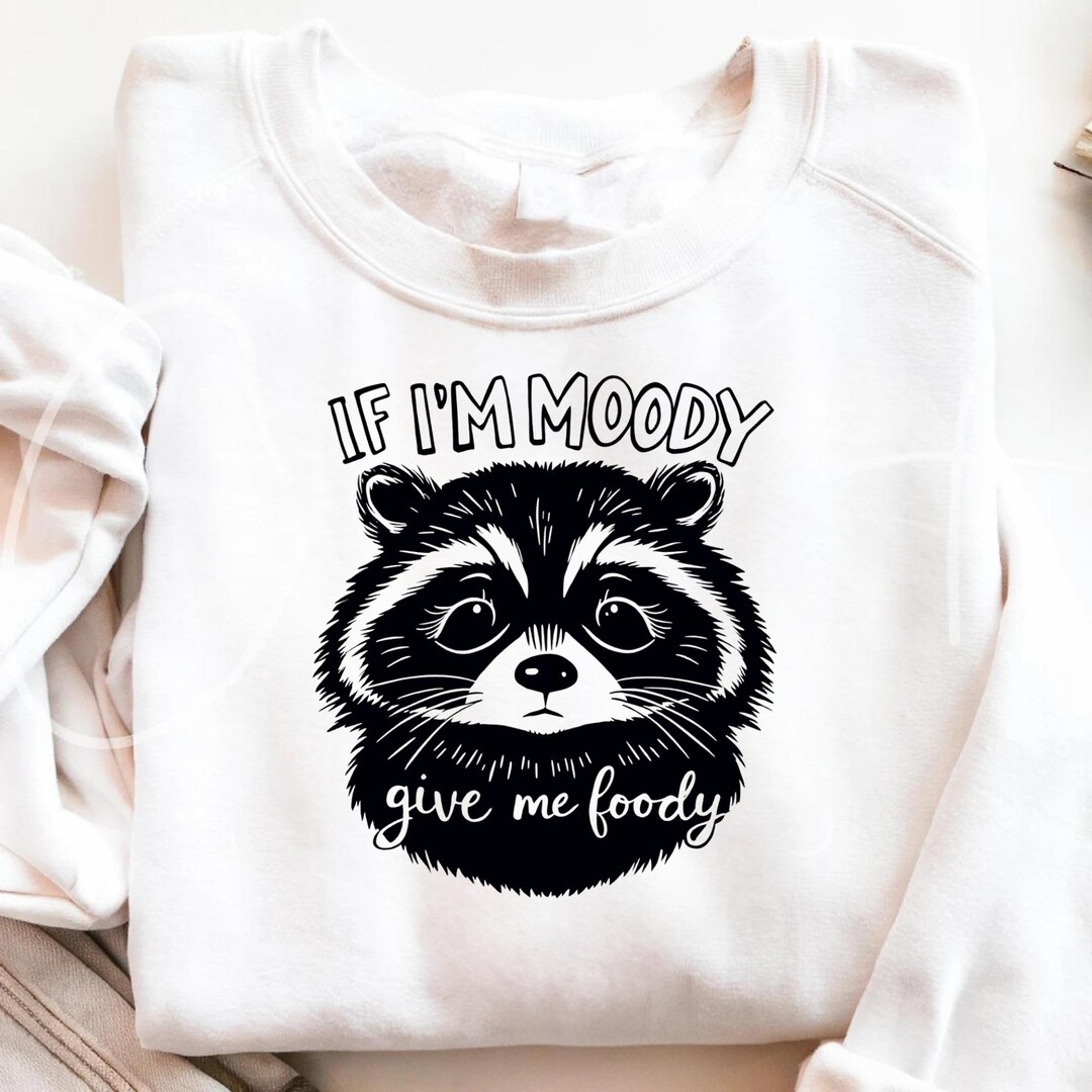 Moody Raccoon Png Shirt, Funny Mood Design Png, Give Me Food Shirt Png ...