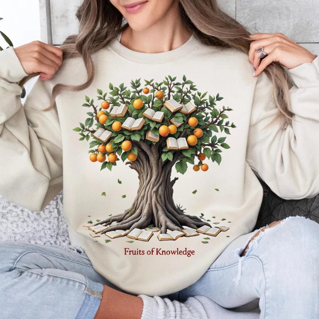 Knowledge Tree PNG, Fruits of Knowledge Design, Educational Shirt PNG ...