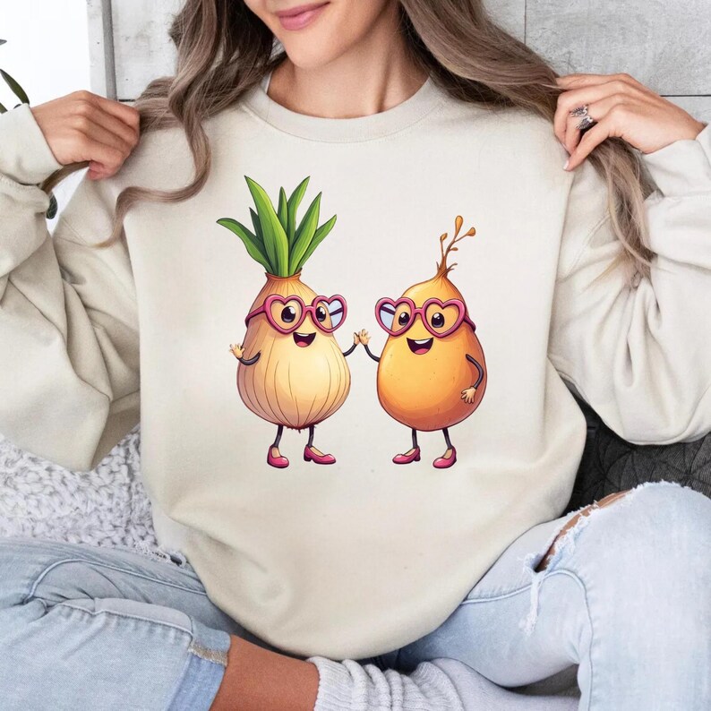 Happy Onion Pair PNG, Cute Veggie Design, Cartoon Onion Shirt, Smiling ...