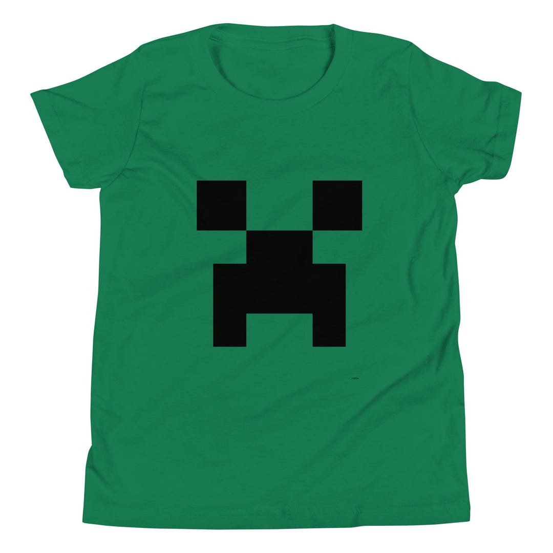 Creeper T-shirt Minecraft Creeper Gaming Tshirt for Kids Kids Tshirt ...