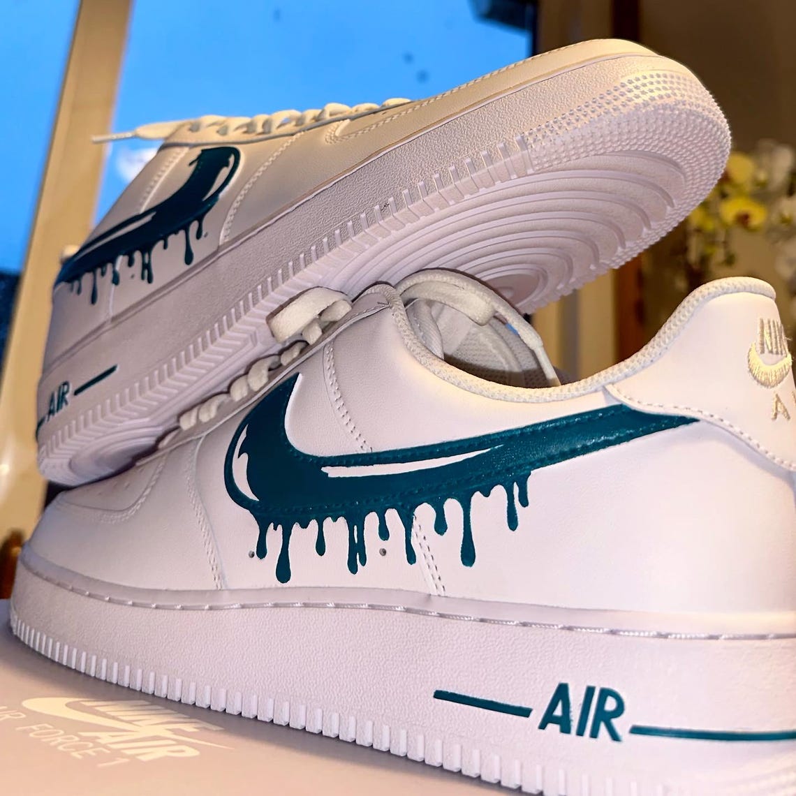 Custom Airforce 1 Drip Custom, Custom Nike Shoes, Hand-painted Gift ...