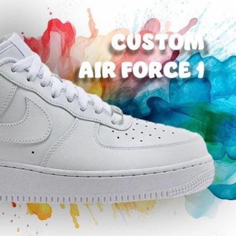 Painted Air Force 1 - Etsy